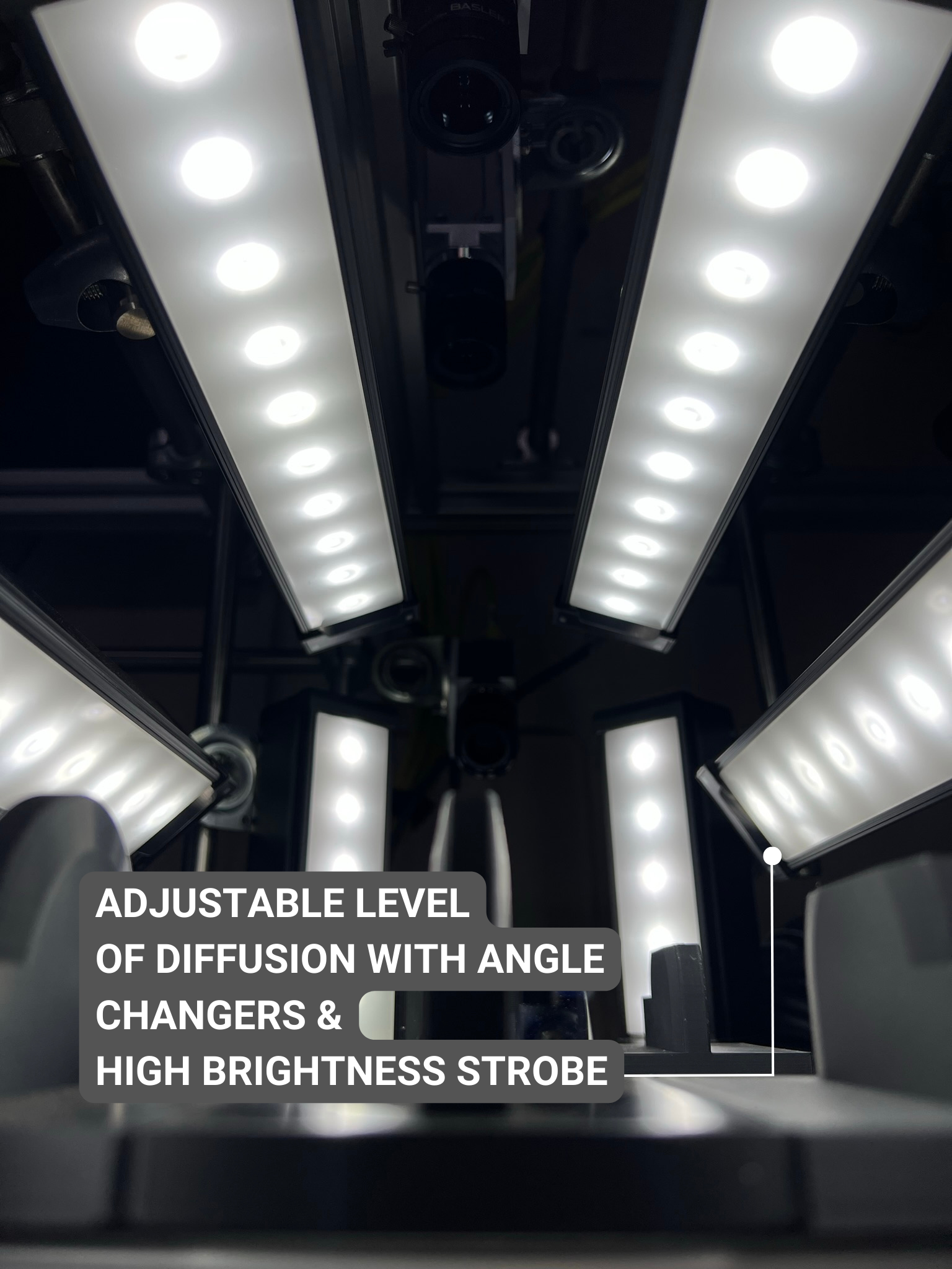 Unique Bar Light Setup For Examination of Surgical Tools